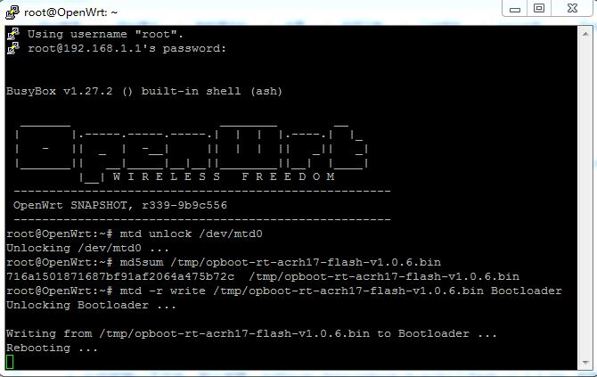 RT-ACRH17刷OpenWrt固件 - 路由智态